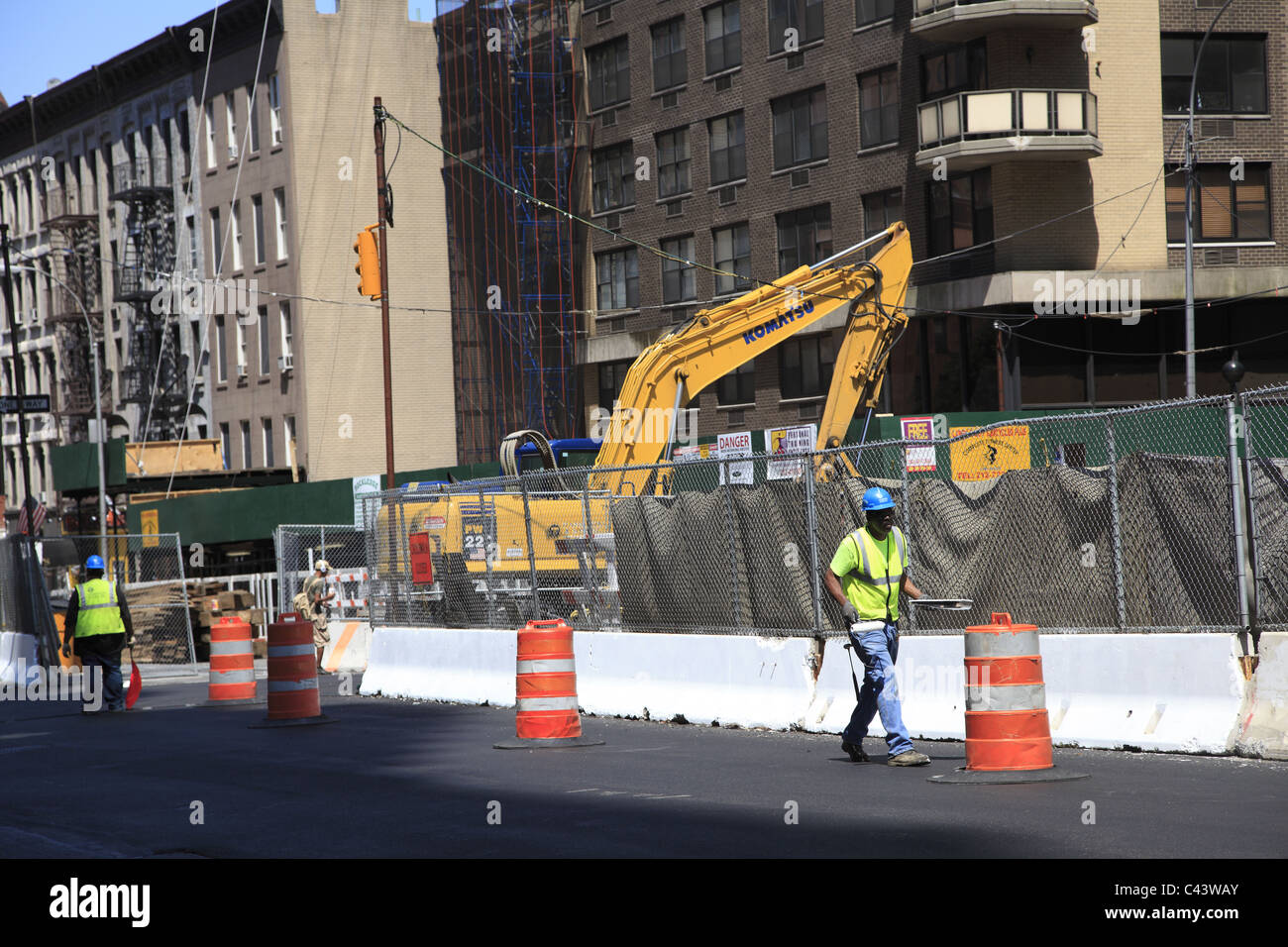 Construction of the Second Avenue Subway, Upper East Side, Manhattan ...