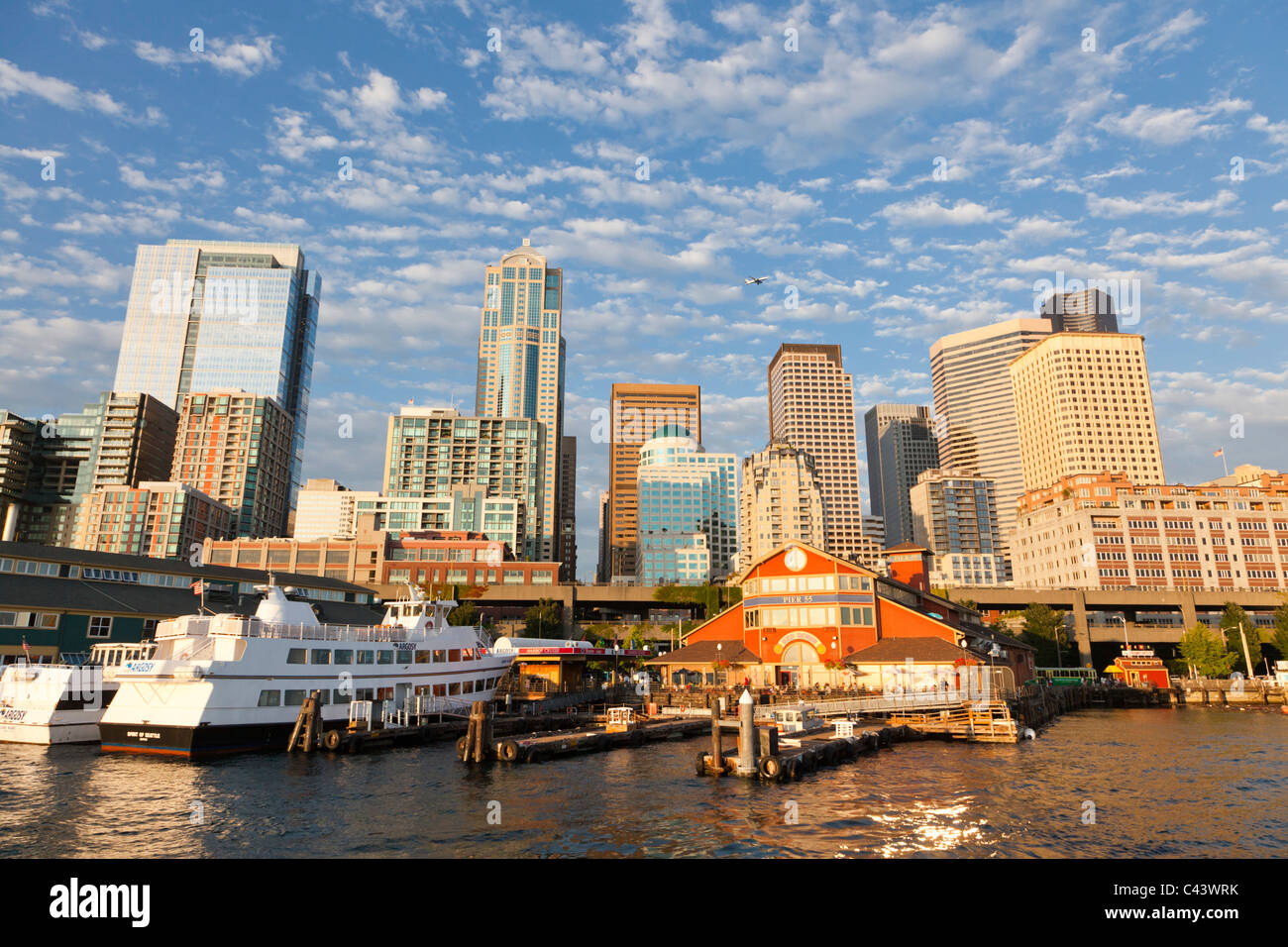 Seattle Skyline from Water Taxi, USA Stock Photo - Alamy