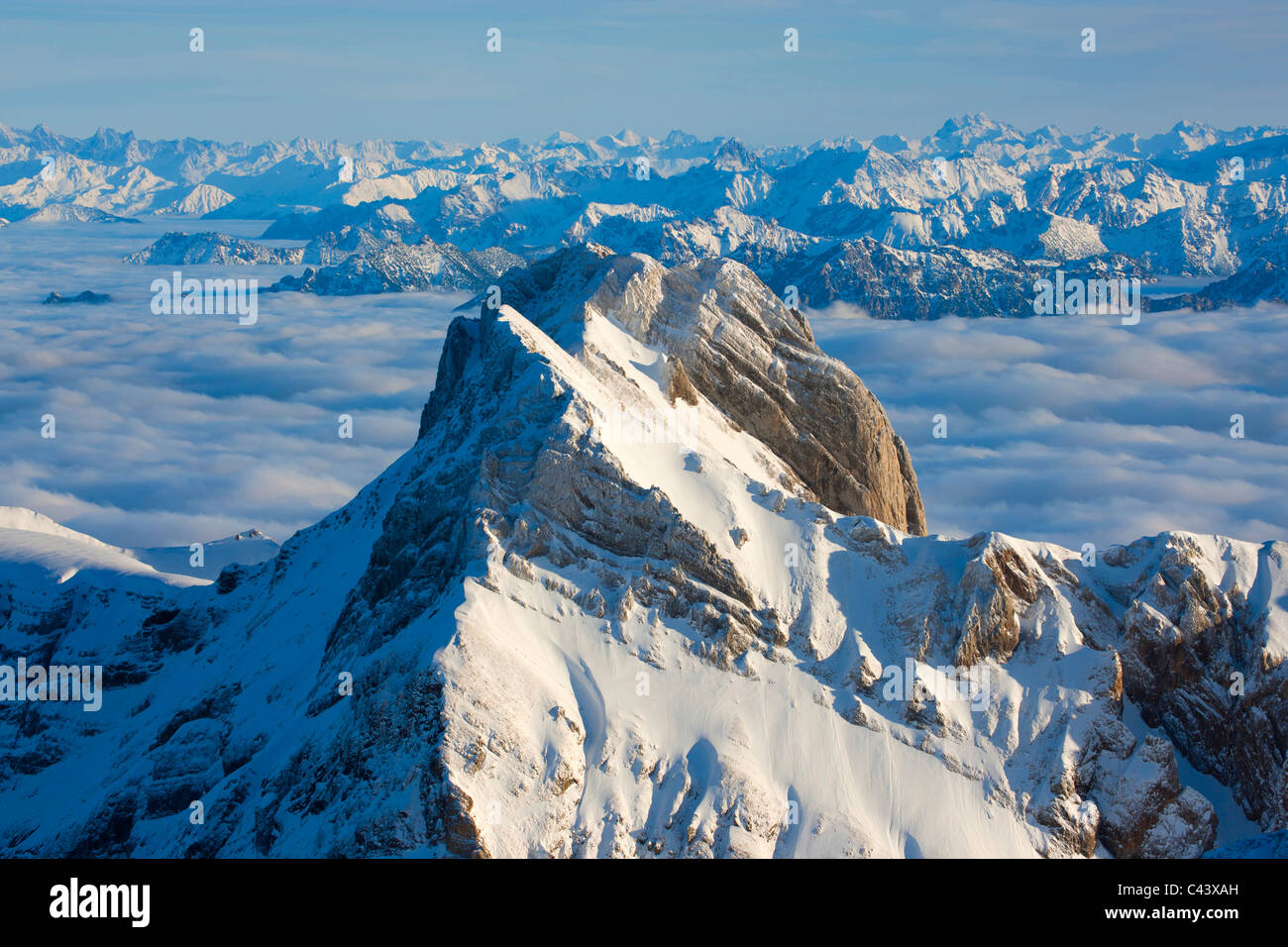 Altmann, Switzerland, Europe, canton Appenzell, Innerrhoden, Alpstein ...