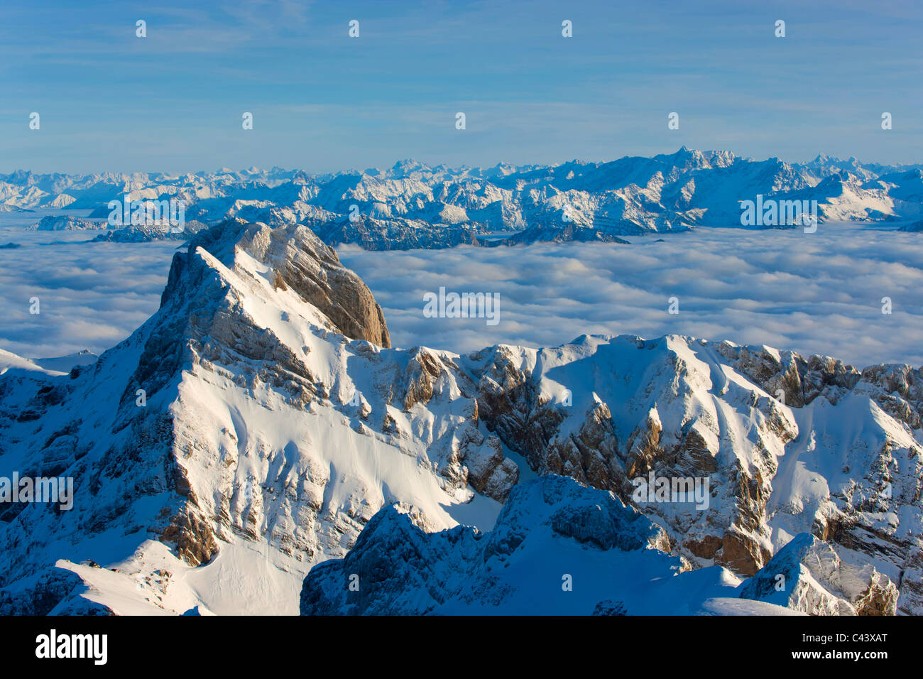 Altmann, Switzerland, Europe, canton Appenzell, Innerrhoden, Alpstein ...
