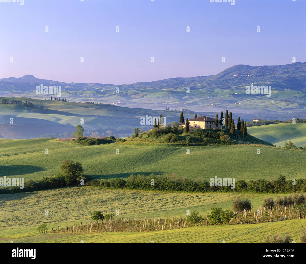 Countryside, Farmhouse, Grass, Green, Hills, Holiday, Italy, Europe ...