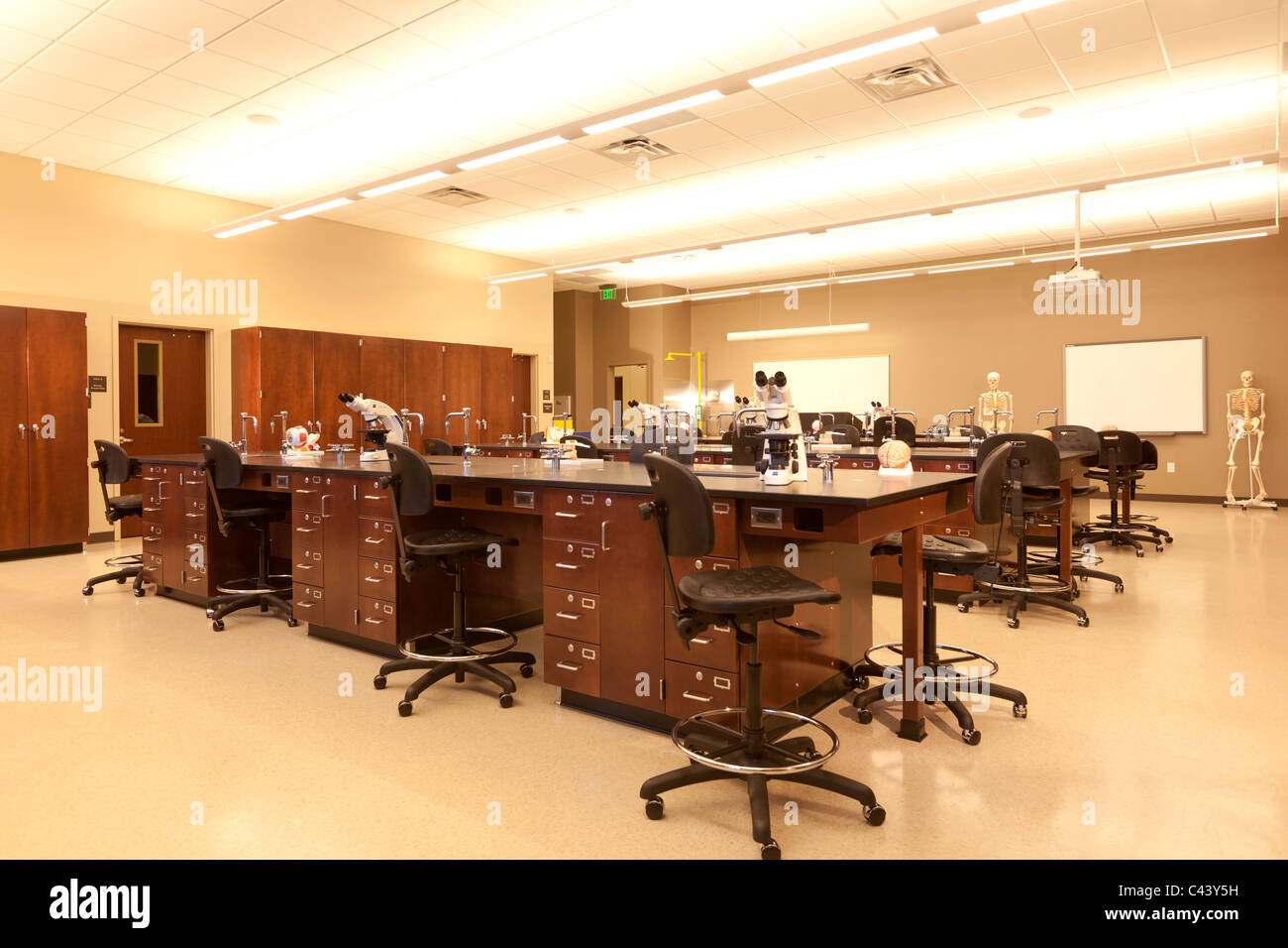 A science lab at Chattahoochee Technical College Stock Photo - Alamy