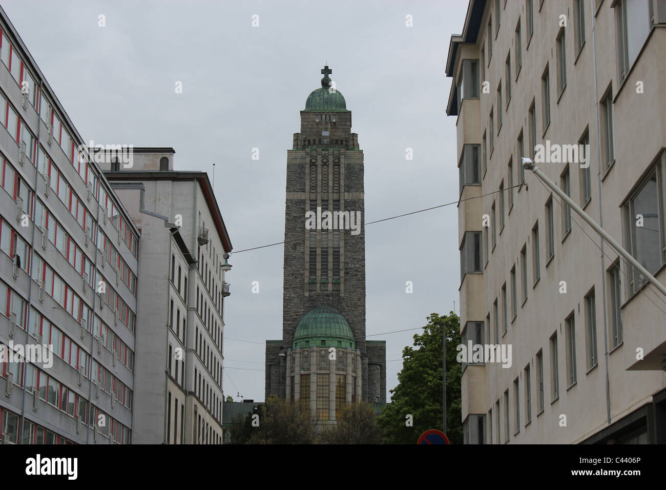 Kallio church between apartment buildings in Helsinki Stock Photo - Alamy