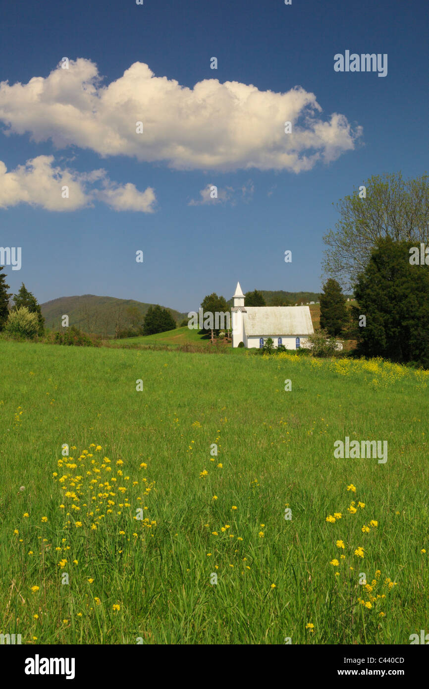 Church in Fort Valley, Seven Fountains, Shenandoah Valley, Virginia ...