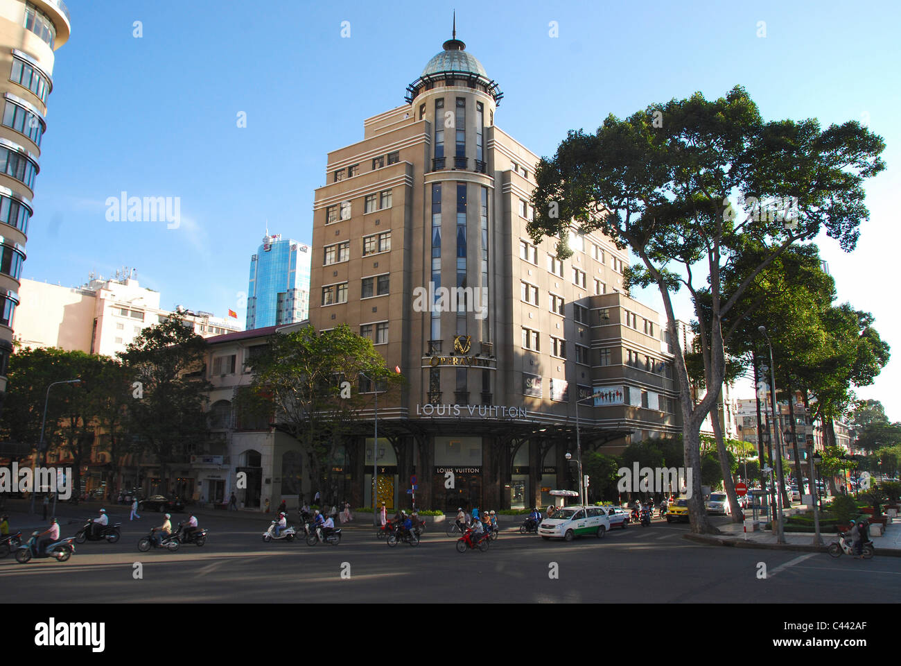 Hanoi city centre buildings Stock Photo - Alamy