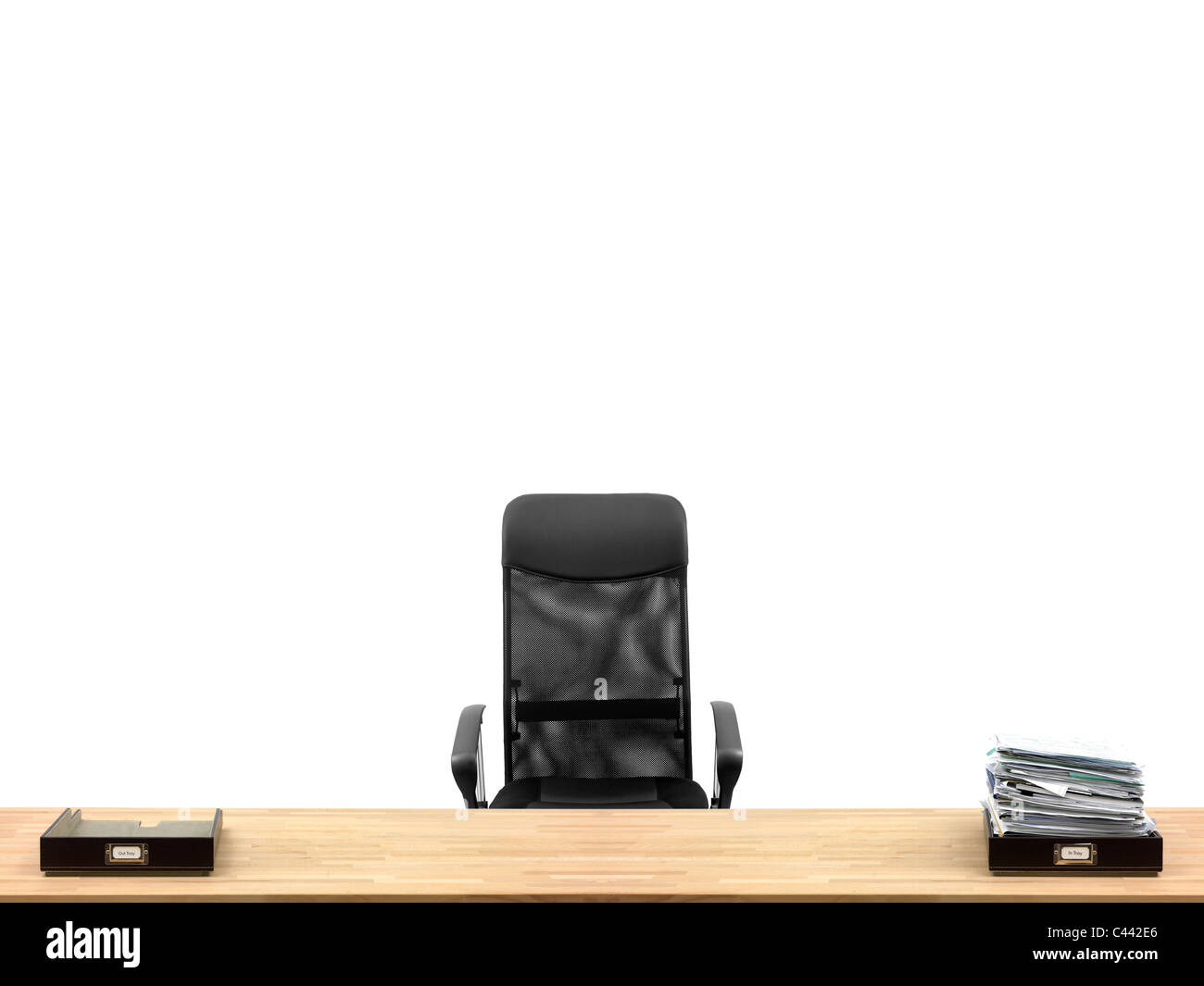 In and out office trays in an office situation Stock Photo - Alamy