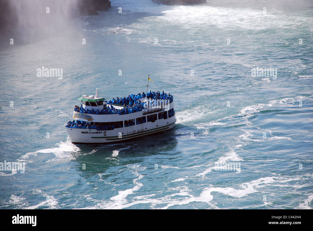 Mist boat at Niagara Falls, Ontario, Canada Stock Photo - Alamy