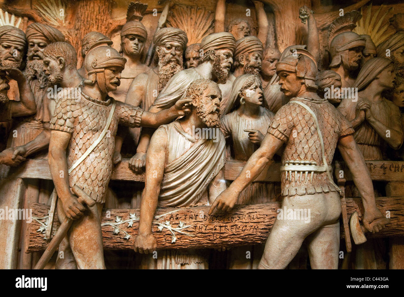 Detail from The Tinworth Panel, in Truro cathedral, by George Tinworth ...
