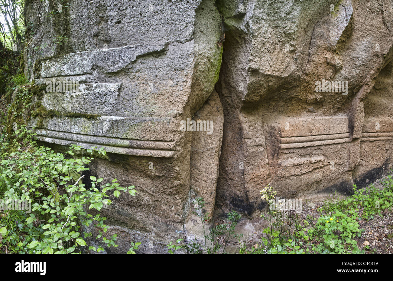 etruscan necropolis of san giuliano in italy Stock Photo - Alamy