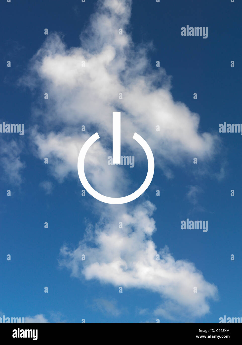 A power switch isolated against a white background Stock Photo - Alamy