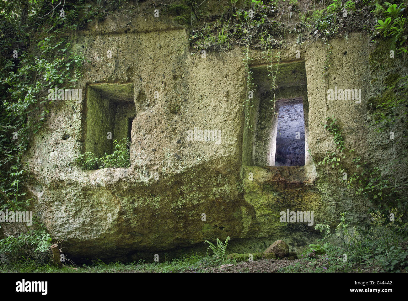 etruscan necropolis of san giuliano in italy Stock Photo - Alamy