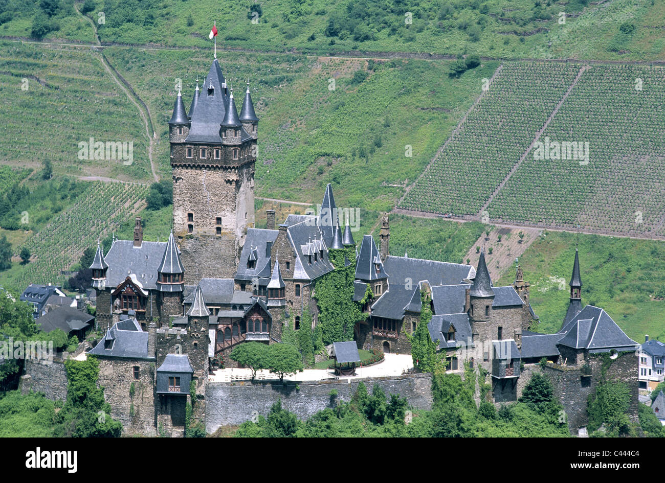 Castle, Cochem, Germany, Europe, Holiday, Landmark, Mosel, Rhineland ...