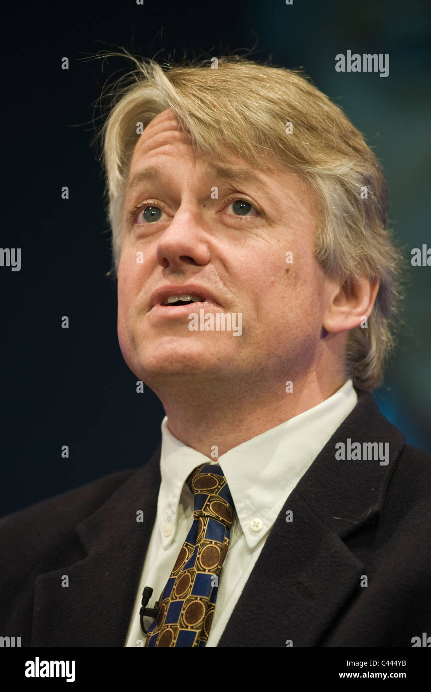 Michael Wright journalist and author pictured at Hay Festival 2011 ...