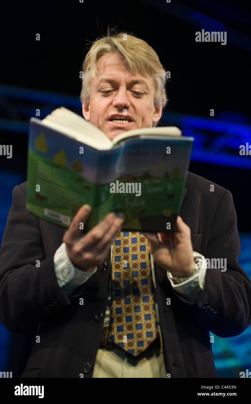 Michael Wright journalist and author pictured at Hay Festival 2011 ...