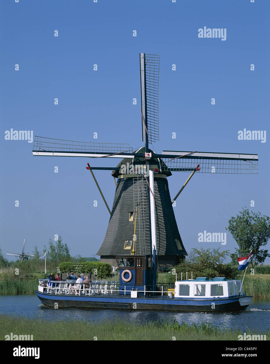 Boat, Canal, Holiday, Holland, Europe, Kinderdijk, Landmark ...