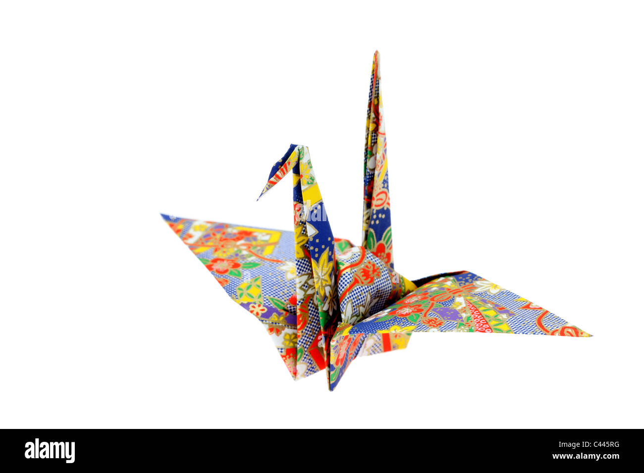 Red origami crane Cut Out Stock Images & Pictures - Alamy
