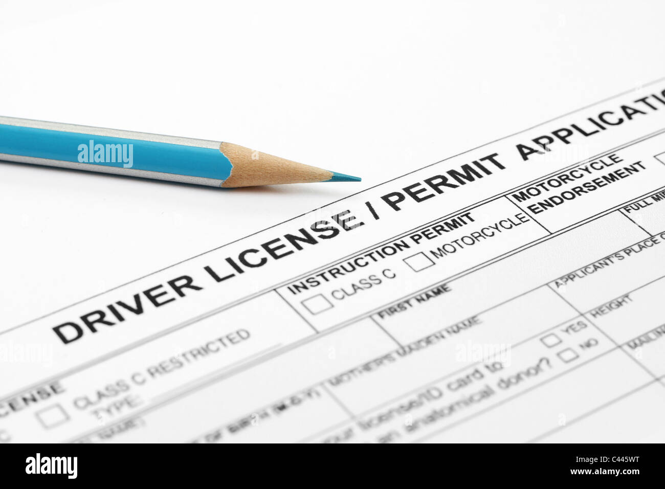 Driver license permit Stock Photo - Alamy