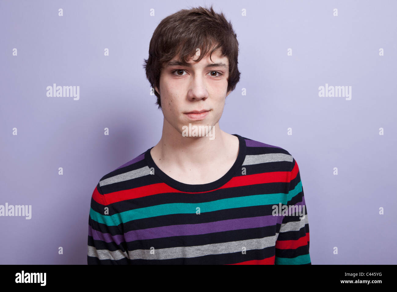 A teenage boy, portrait, studio shot Stock Photo - Alamy