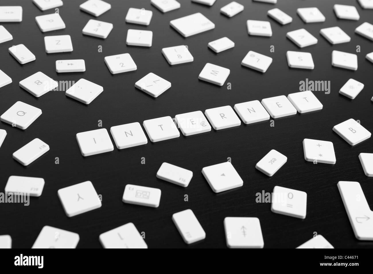 Computer keys spelling the word INTERNET Stock Photo - Alamy