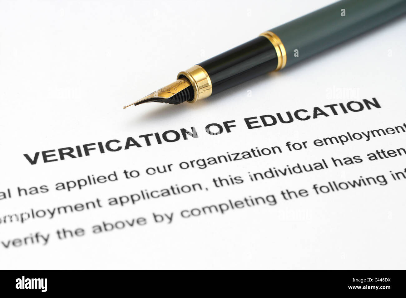 Verification of education hi-res stock photography and images - Alamy