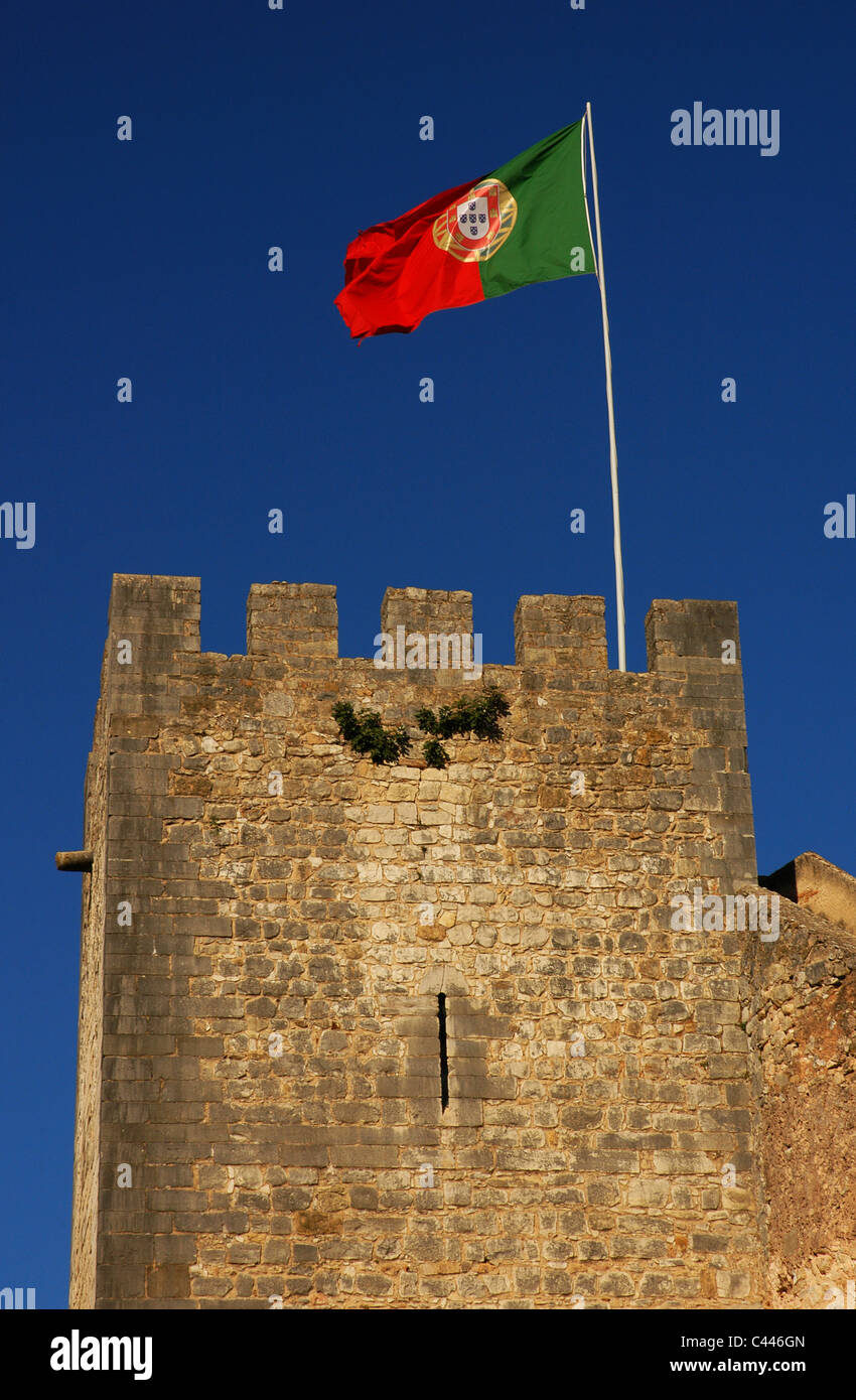 Portugal. Loule. Moorish castle rebuilt after the Reconquista by dom ...