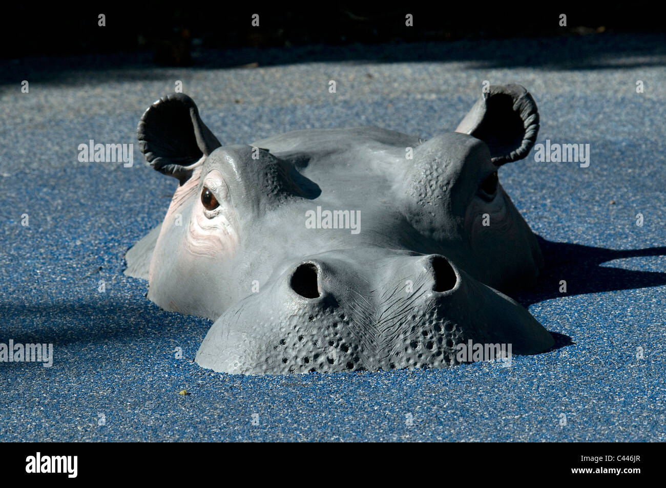 Hippopotamus sculpture, Miami metro zoo, Florida, Miami, zoo, animal ...