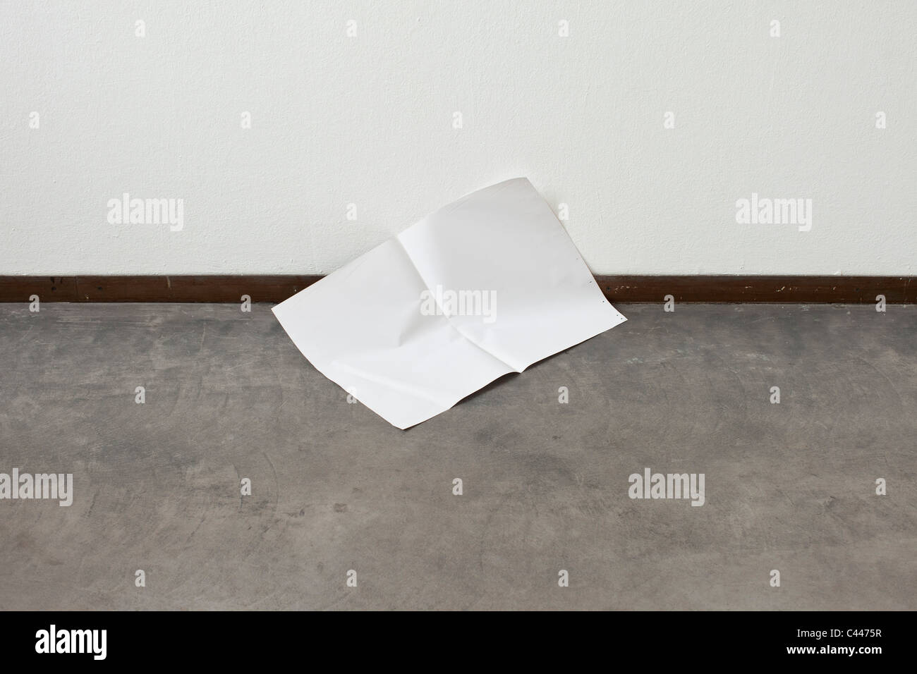 Lone sheet of paper Stock Photo - Alamy