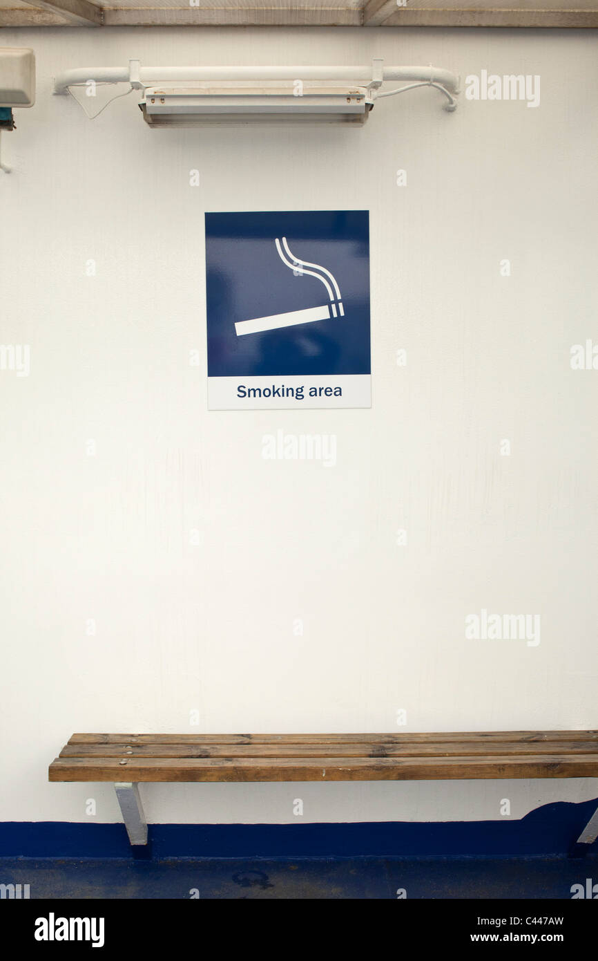 The smoking area Stock Photo - Alamy