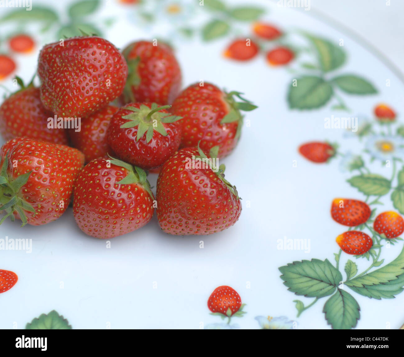 Freshly picked strawberries Stock Photo - Alamy