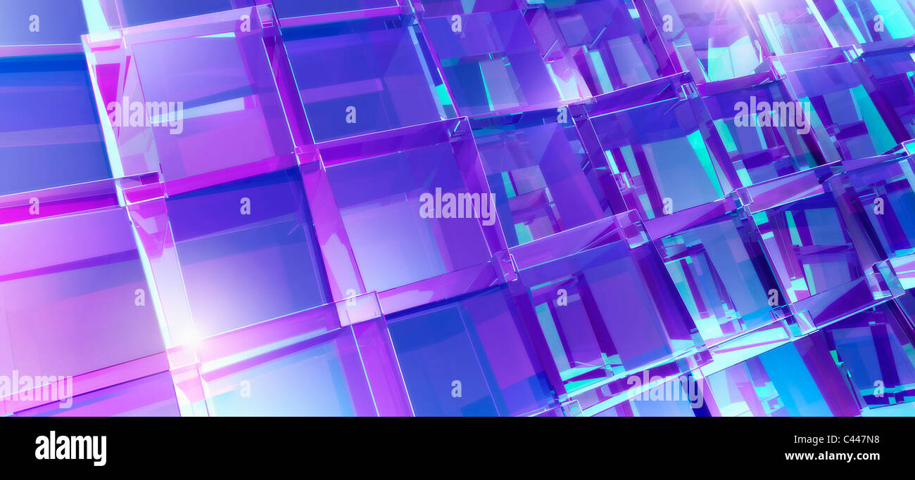 Blue cubes full frame hi-res stock photography and images - Alamy