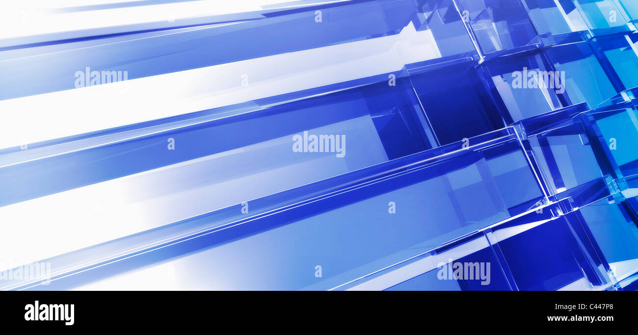 Rows turning into cubes Stock Photo - Alamy