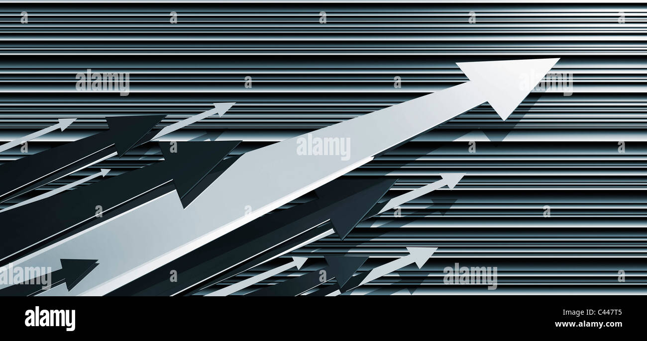 A large group of arrows pointing upwards Stock Photo - Alamy