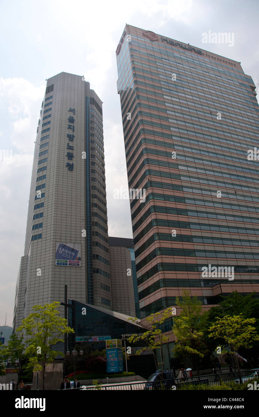downtown Seoul, South Korea, Asia, buildings, skyscrapers, modern, city ...
