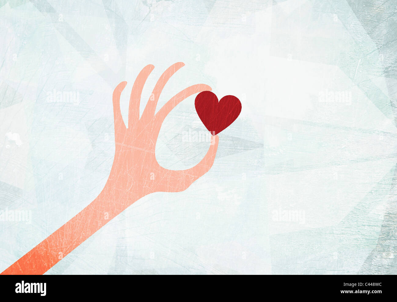 Hand holding human heart hi-res stock photography and images - Alamy