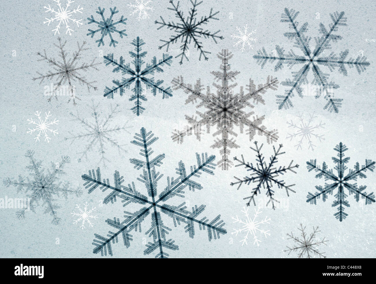 Star snowflakes snowing pattern hi-res stock photography and images - Alamy