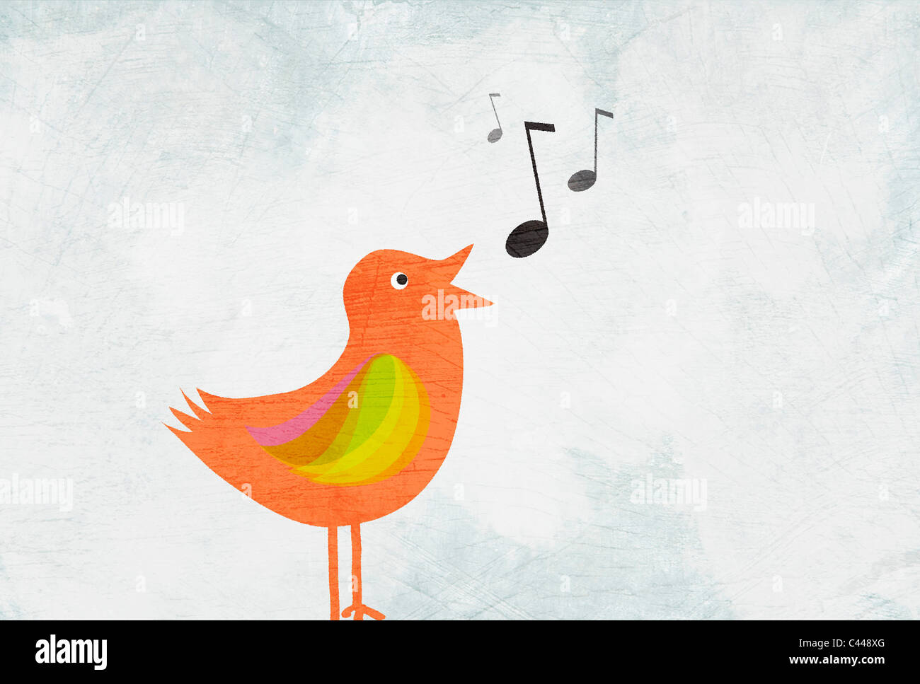 A bird singing Stock Photo - Alamy