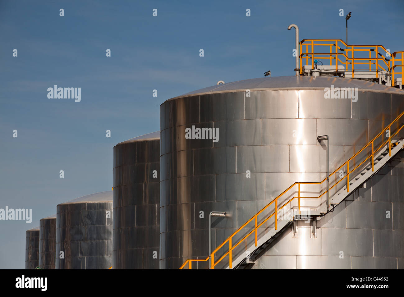 Large tanks in the chemical factory Stock Photo - Alamy