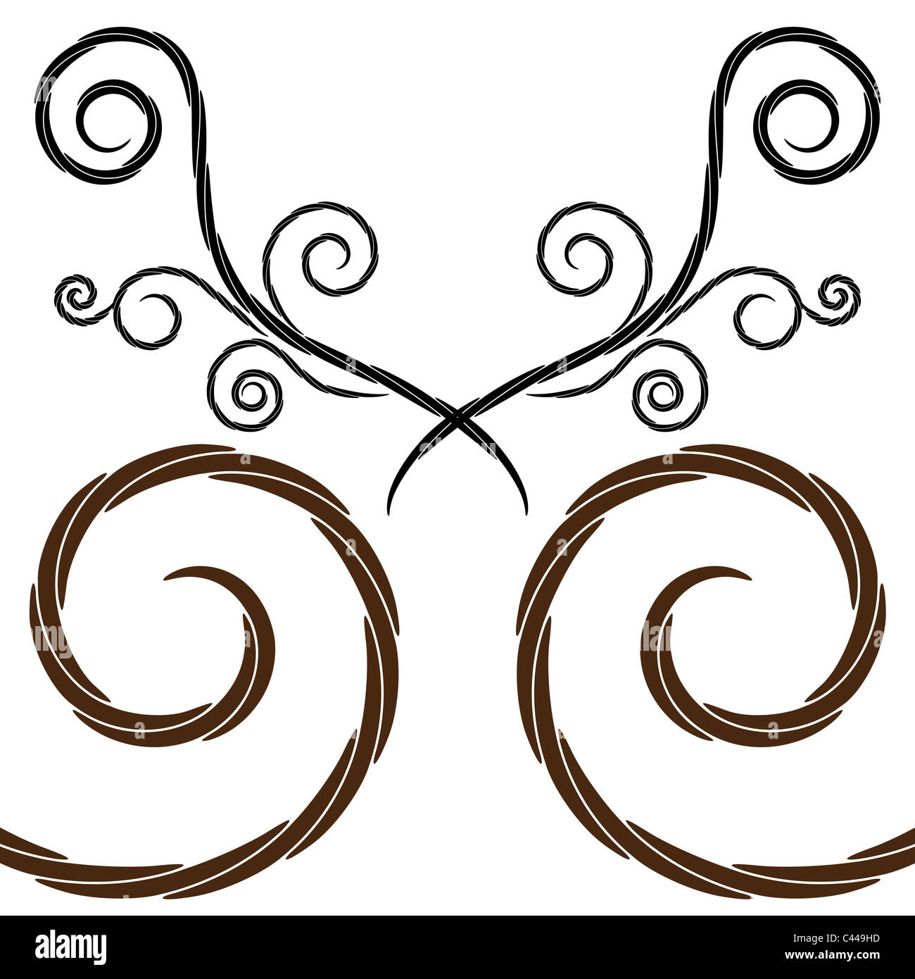 An image of a rope pattern swirl set Stock Photo - Alamy