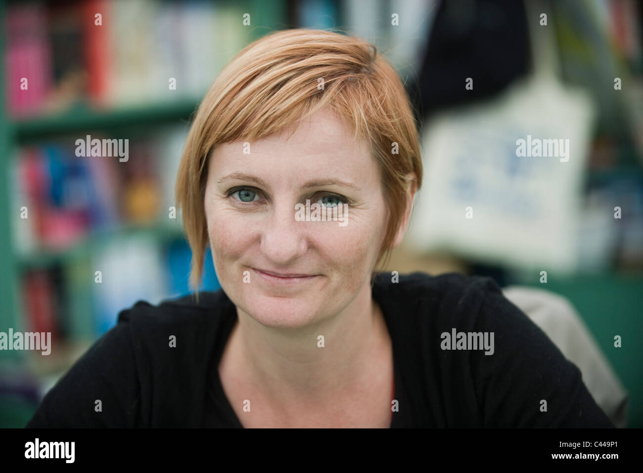 Emily Gravett author of children's picture books pictured at Hay ...