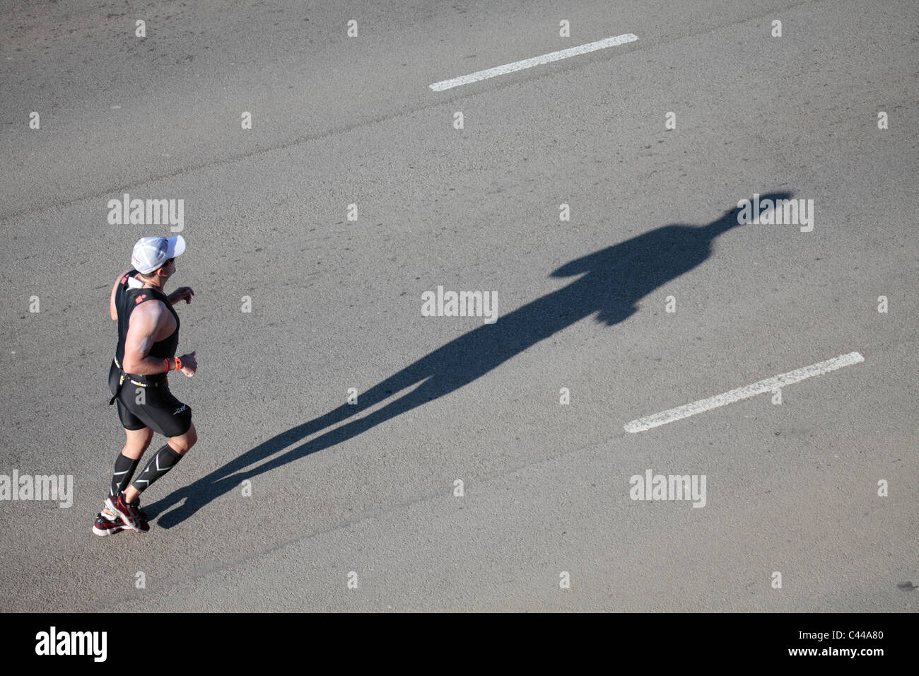 Male Competitor in the Iron Man Triathlon Competition, Summerstrand ...