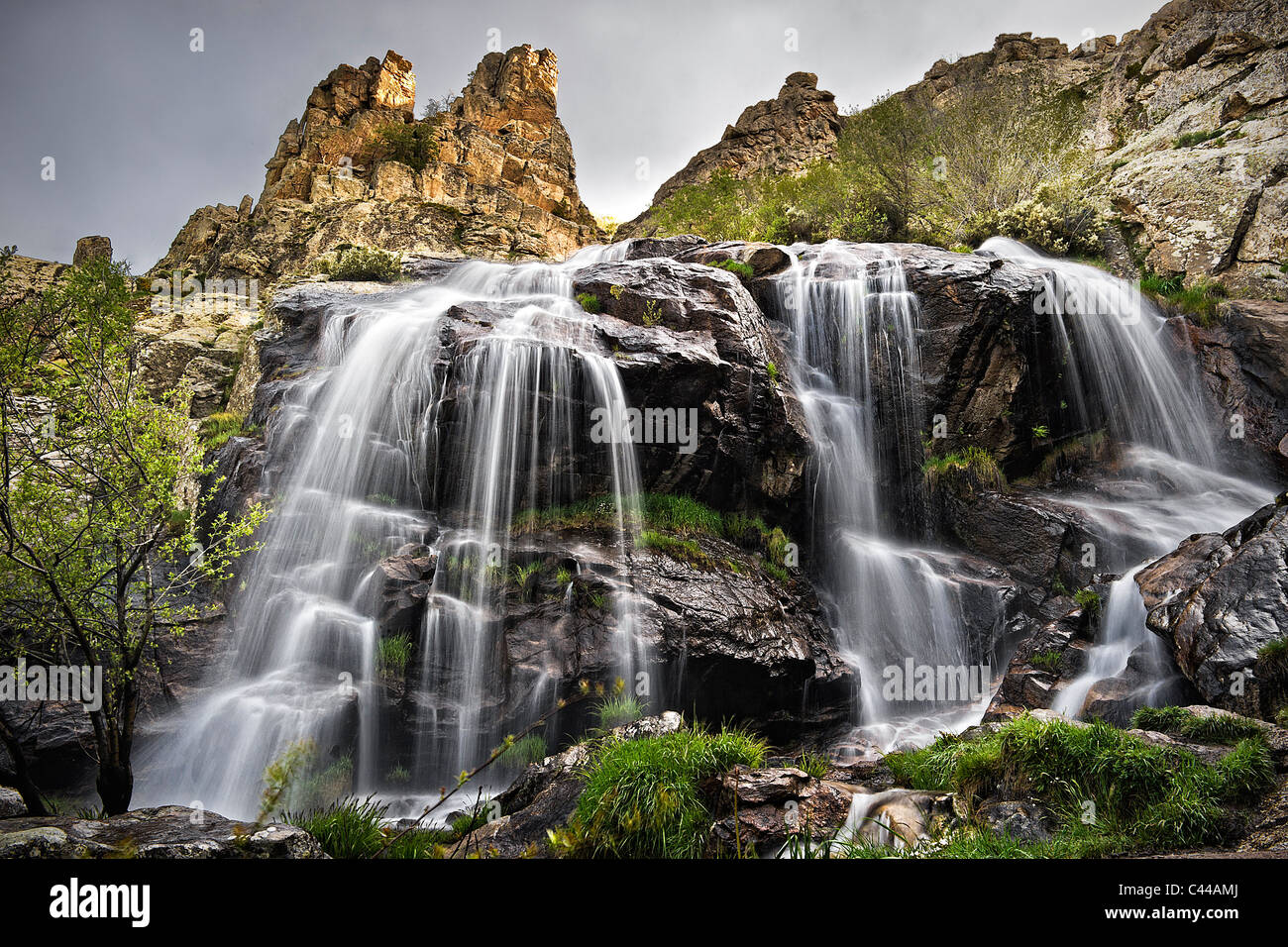 The biggest waterfall in Madrid, Spain Stock Photo - Alamy