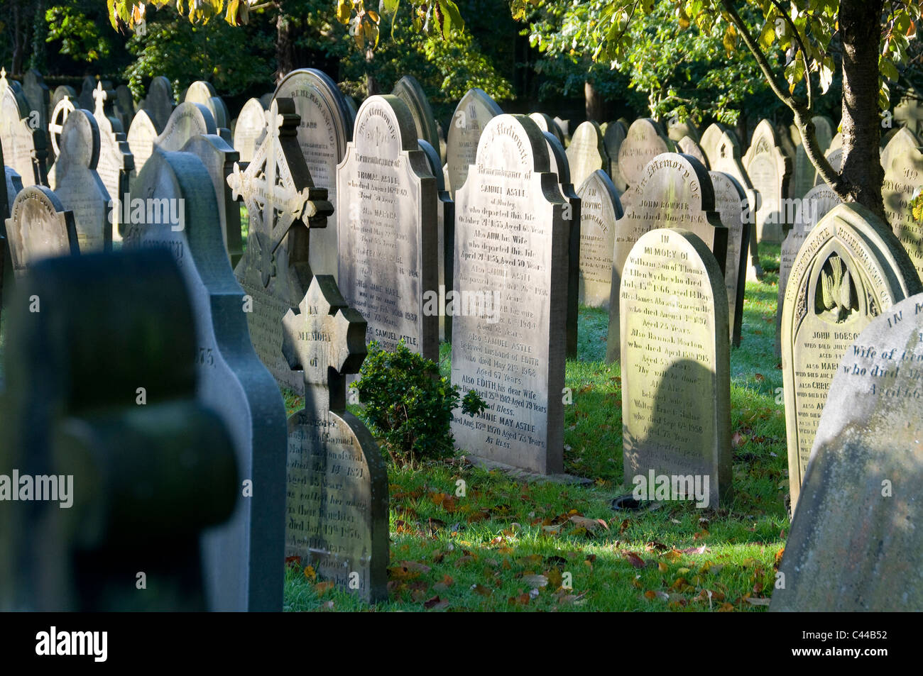 Christian graveyard, Cheshire Stock Photo - Alamy