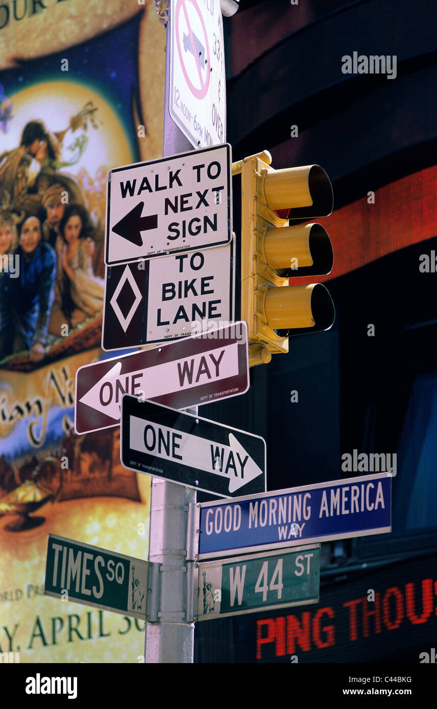 America, Holiday, Landmark, New york city, Post, Sign, Street, Times ...