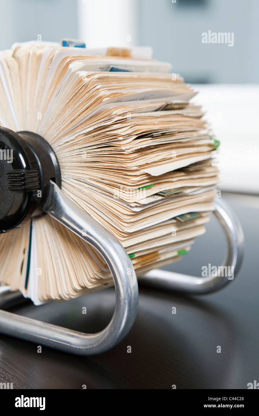 Rotary card file hi-res stock photography and images - Alamy
