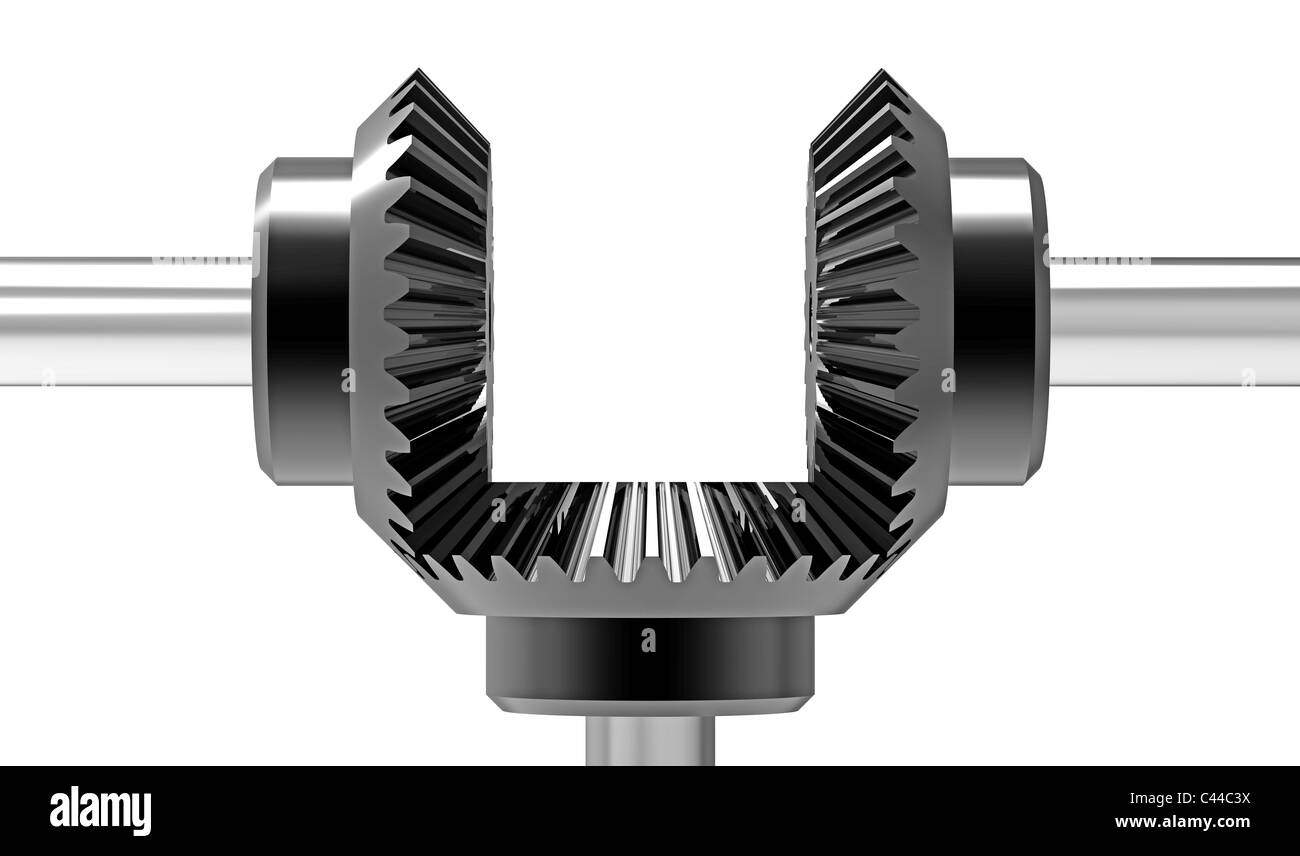 Mechanism concept 3d render of a gear Stock Photo - Alamy