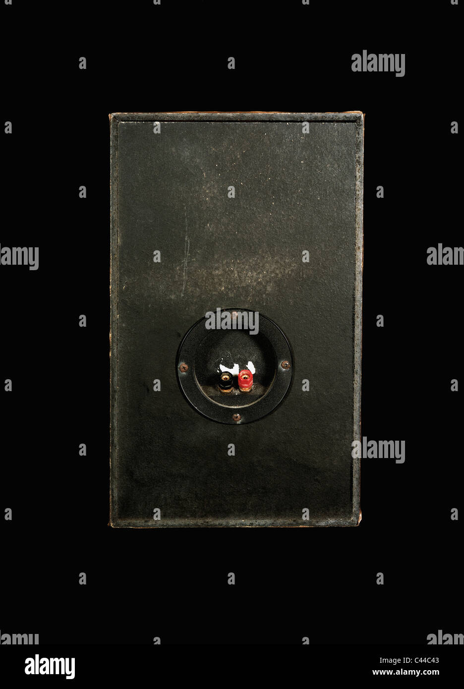 A stereo speaker, rear view Stock Photo - Alamy