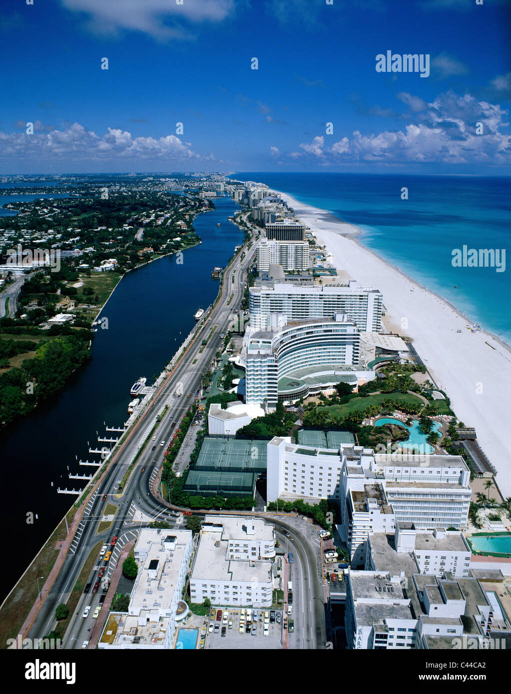 Aerial, America, Beach, Florida, Holiday, Landmark, Miami, Skyline ...