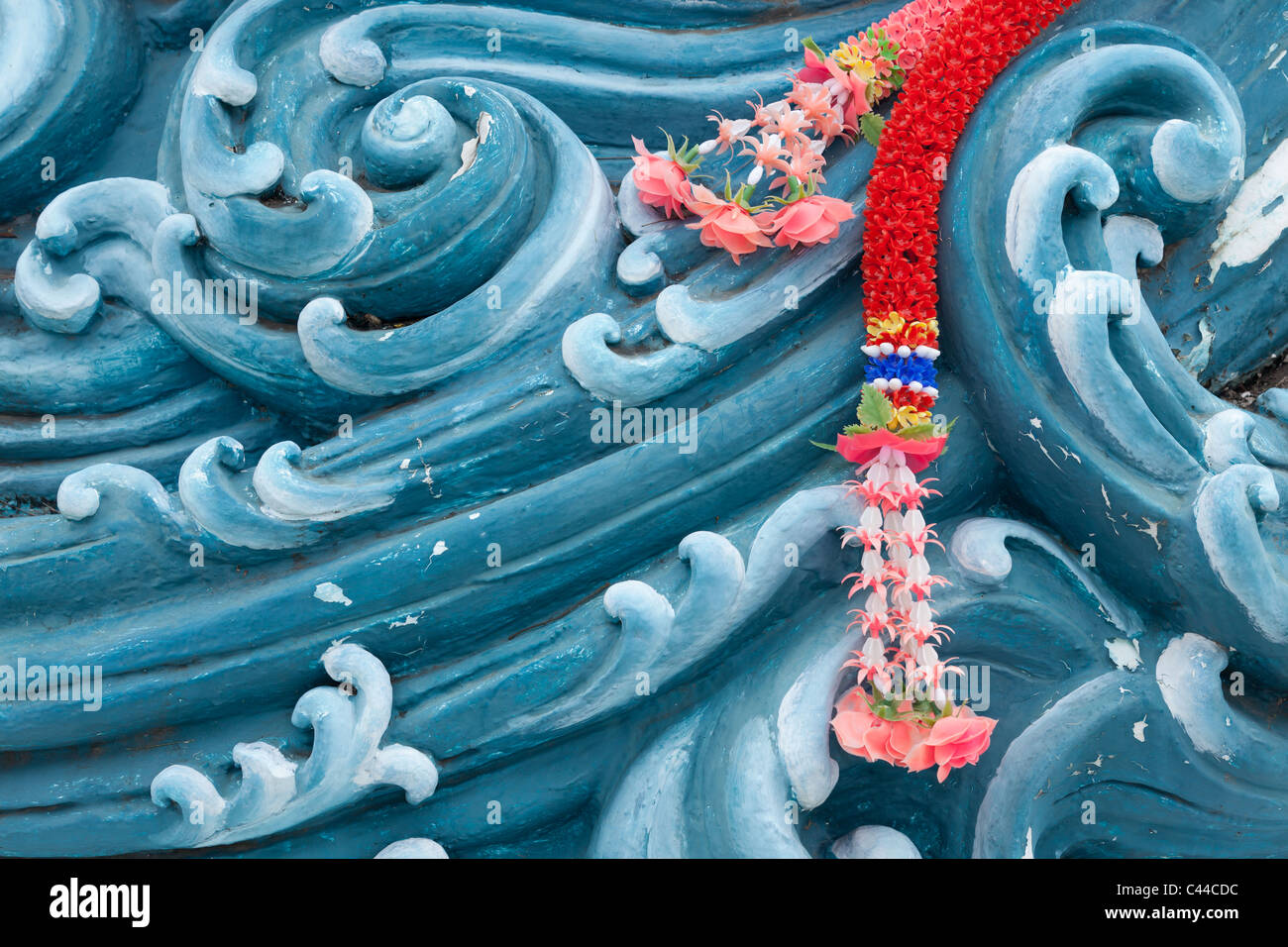 detail of buddhist religious pattern in thailand Stock Photo - Alamy