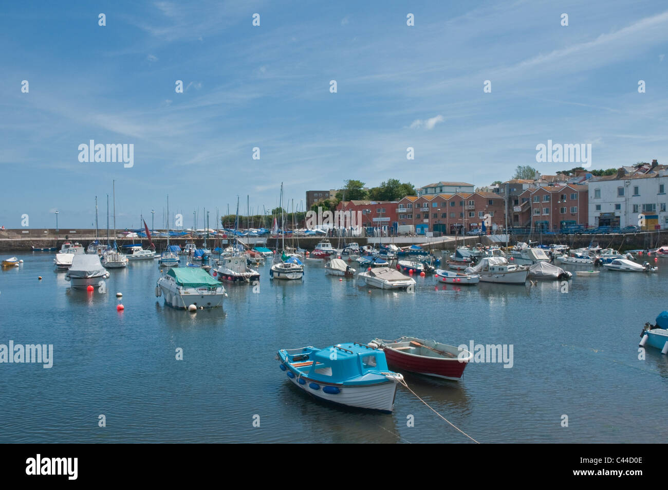 Boats in harbour Paignton Devon Stock Photo - Alamy