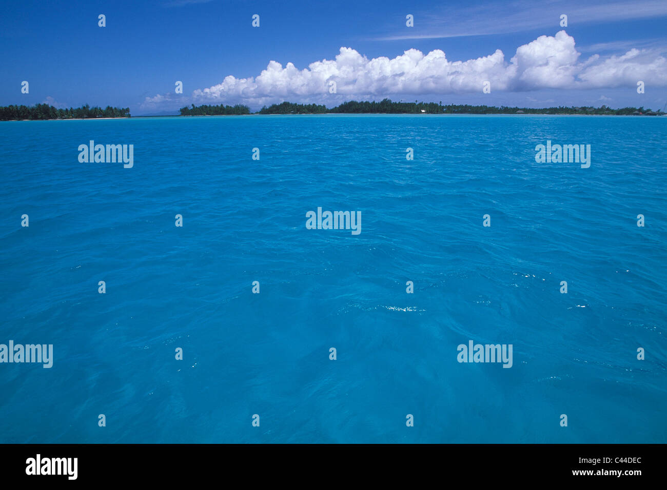 Cloud, exotic, French Polynesia, Polynesia, Pacific, ocean, water, blue ...